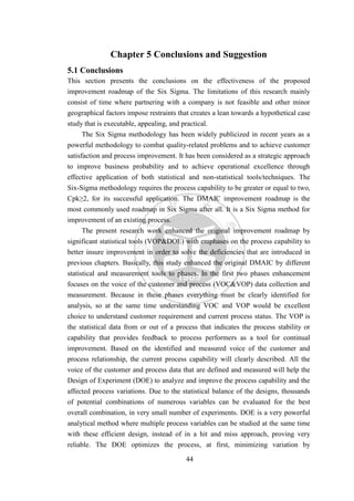 An enhanced improvement roadmap in six sigma methodology | PDF