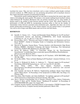 An enhanced ip traceback mechanism for tracking the attack source using packet marking | PDF
