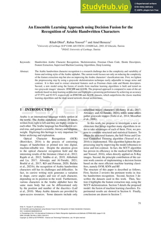 An Ensemble Learning Approach Using Decision Fusion For The Recognition Of Arabic Handwritten ...