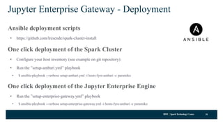 An Enterprise Analytics Platform with Jupyter Notebooks and Apache Spark | PPT