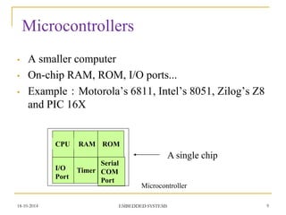 An entire concept of embedded systems entire ppt | PDF