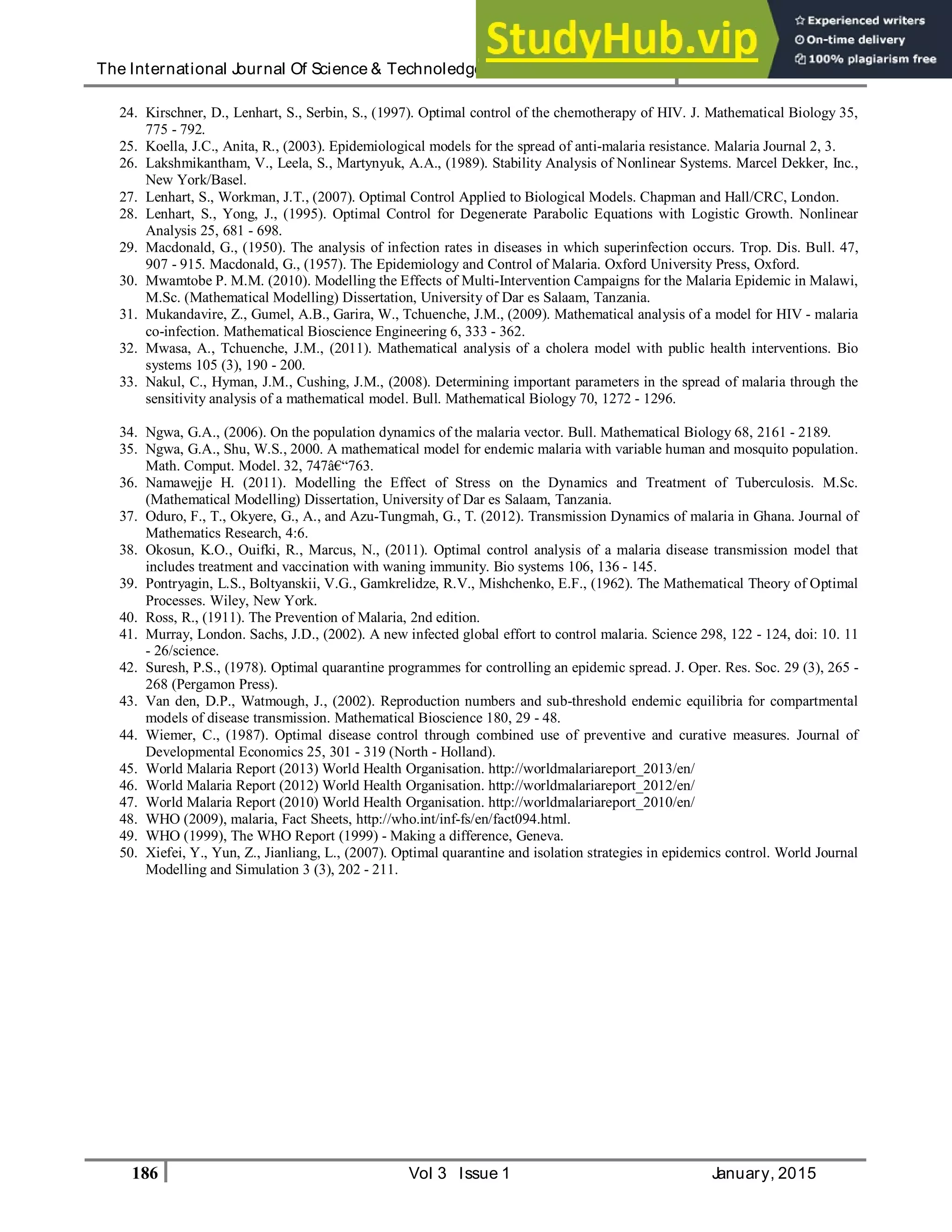 An Epidemiological Model of Malaria Transmission in Ghana.pdf