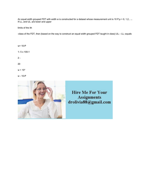 An equal width grouped FDT with width w is constructed for a dataset w.pdf