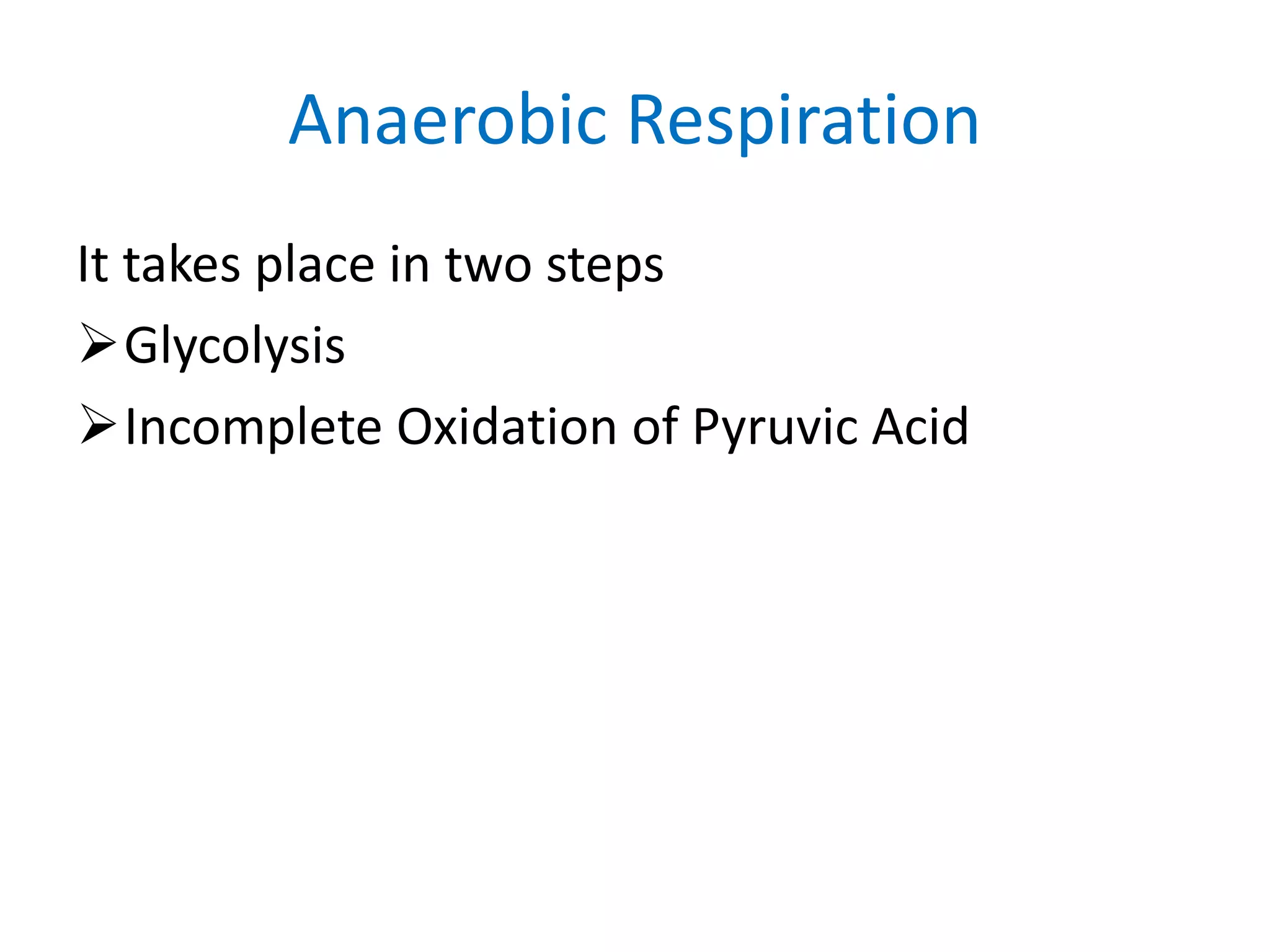 Anerobic & aerobic respiration | PPTX