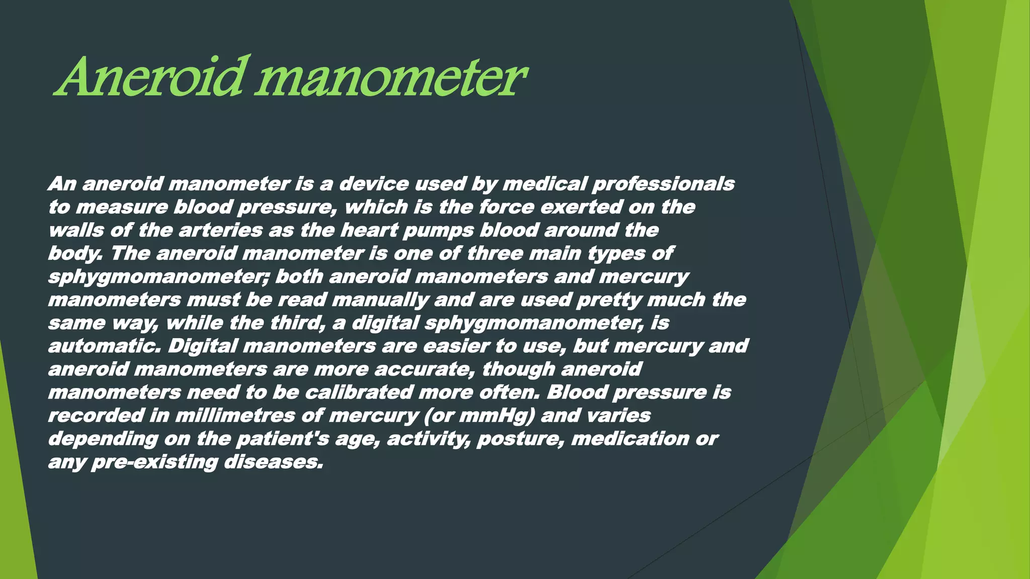 Aneroid gauge | PPTX