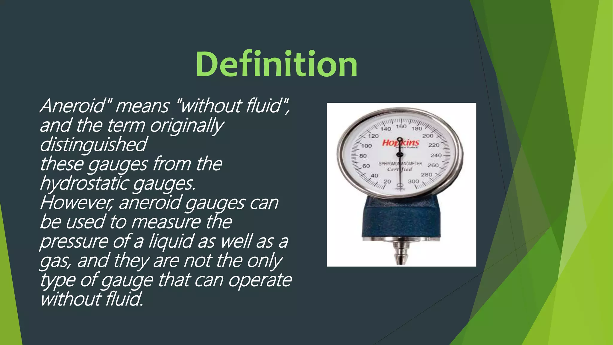 Aneroid gauge | PPTX