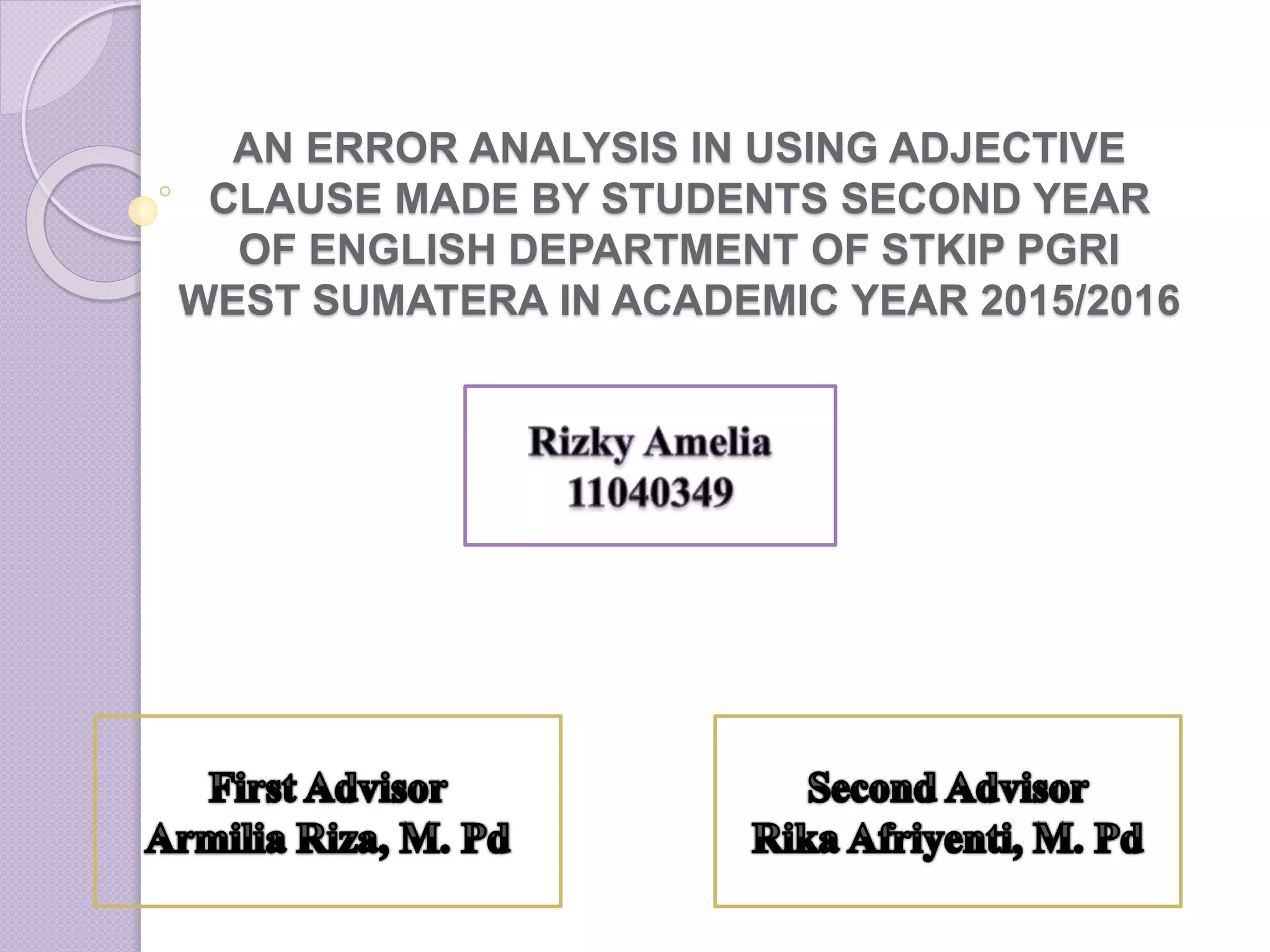Example of Power Point Thesis Proposal | PPTX