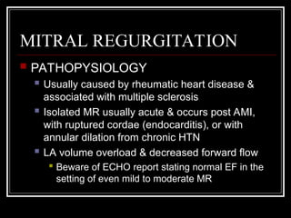 Anes. and Valvular Disease.ppt anesthetic implications | PPT
