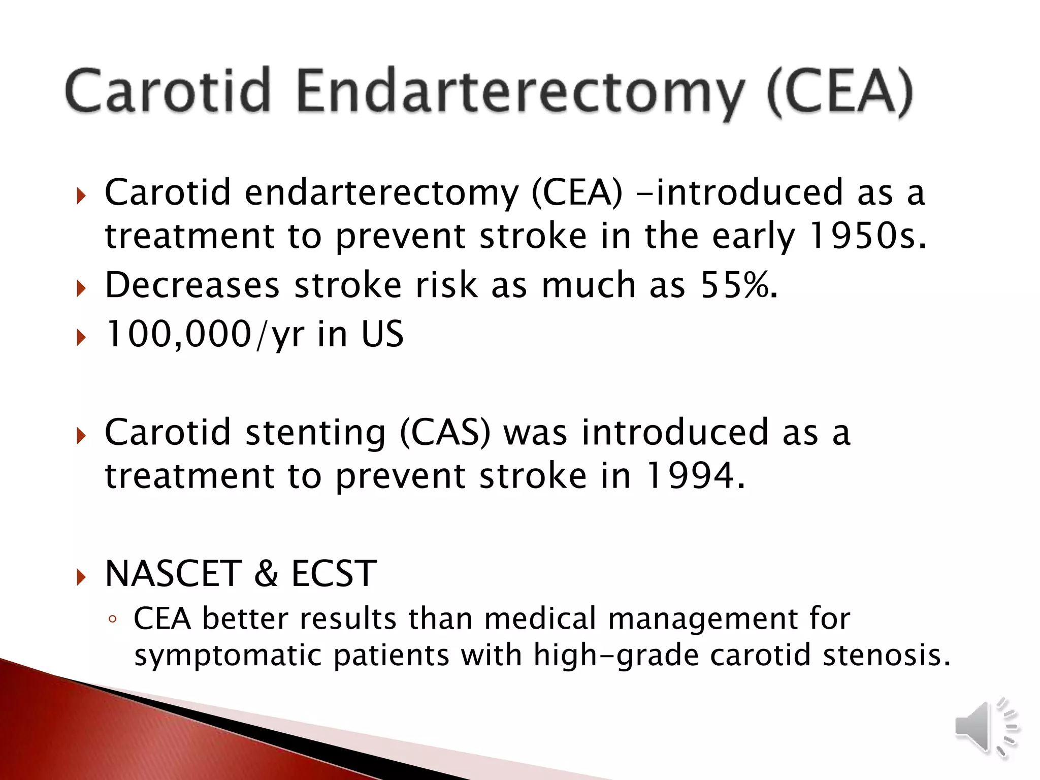 Anesthesia for Carotid Endarterectomy: Risks, Benefits, Alternatives | PPTX