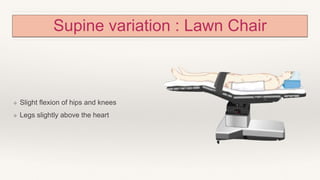 Report on Patient Positioning for Anesthesia | PPT