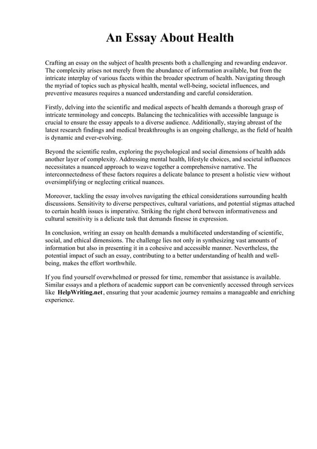 An Essay About Health.pdf