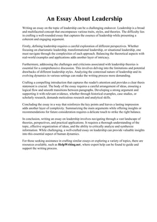 An Essay About Leadership.pdf