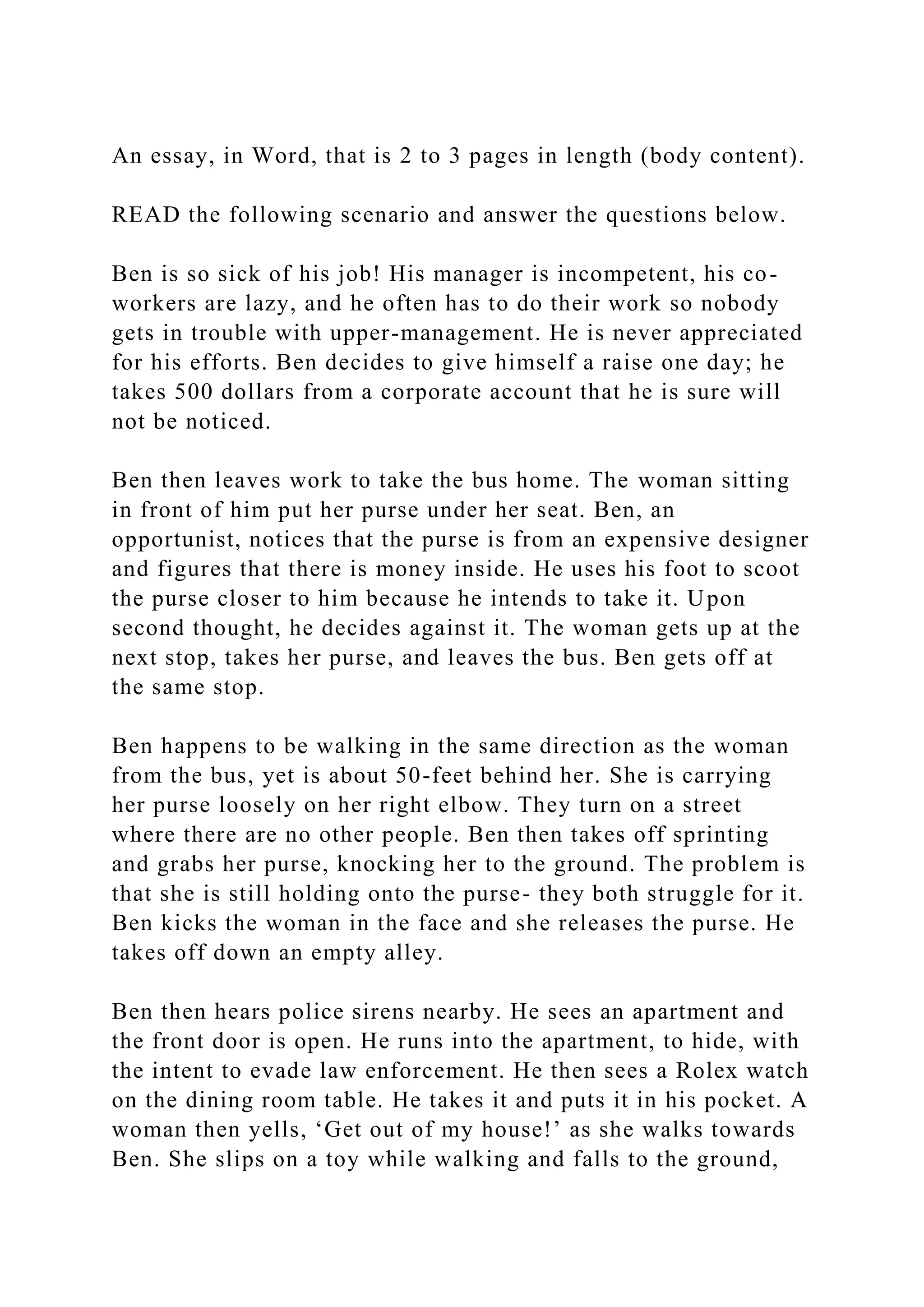 An essay, in Word, that is 2 to 3 pages in length (body content)..docx