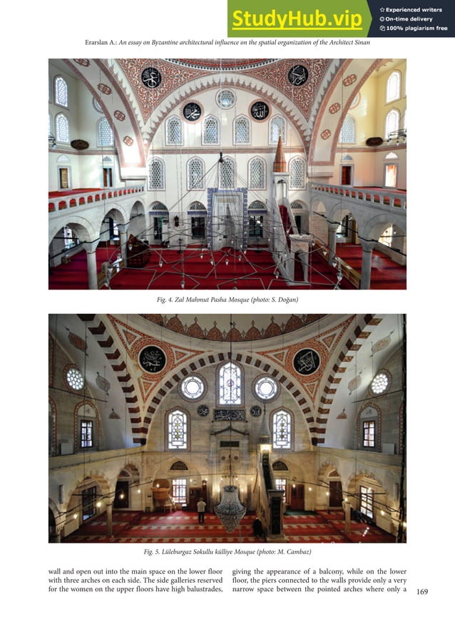 An Essay On Byzantine Architectural Influence On The Spatial Organization Of The Architect Sinan ...