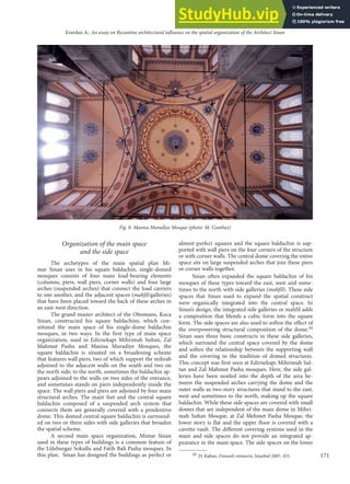 An Essay On Byzantine Architectural Influence On The Spatial Organization Of The Architect Sinan ...