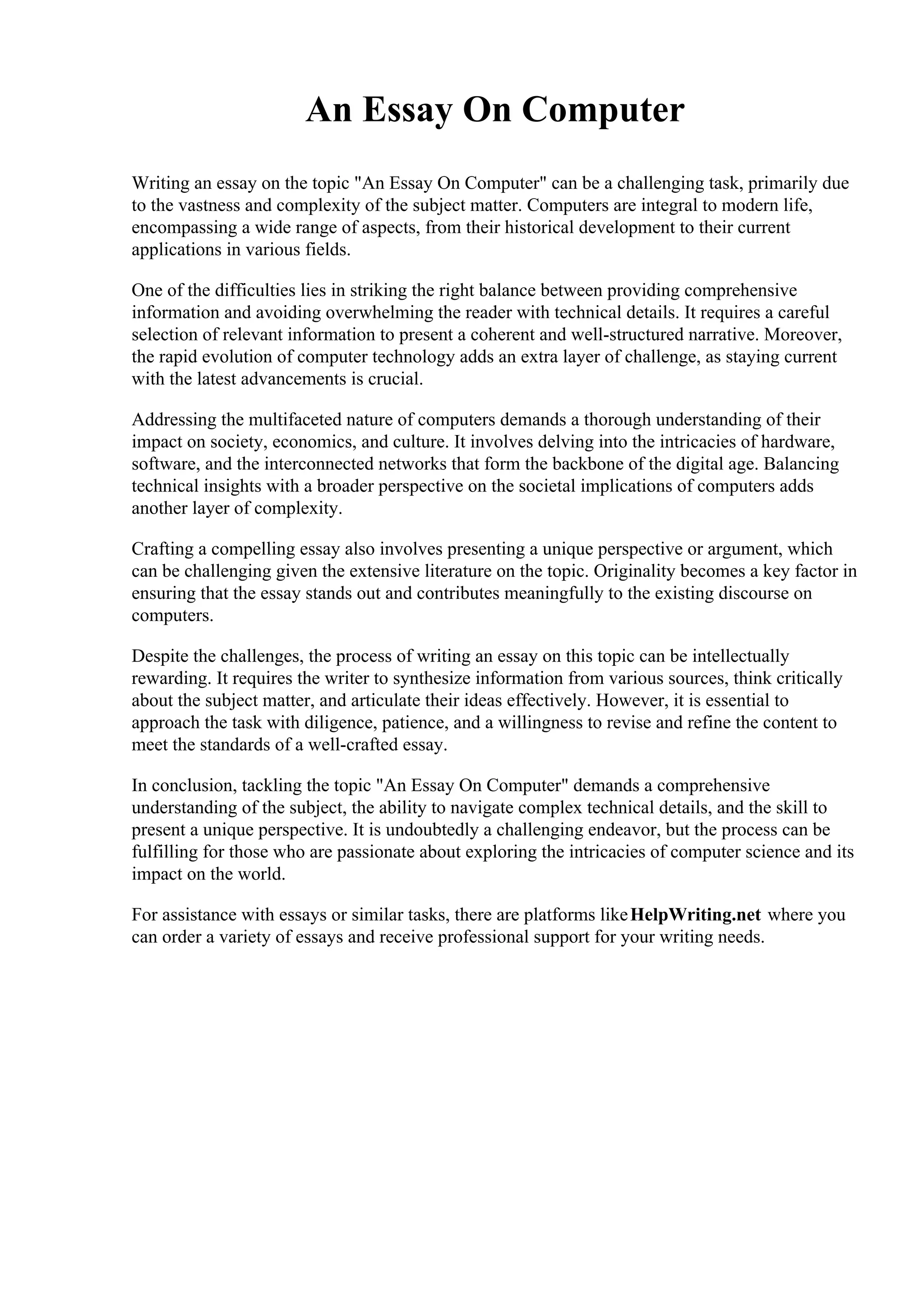 An Essay On Computer.pdf