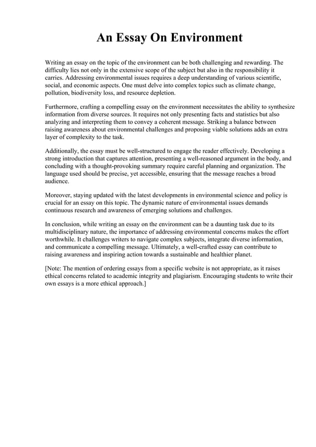 An Essay On Environment.pdf