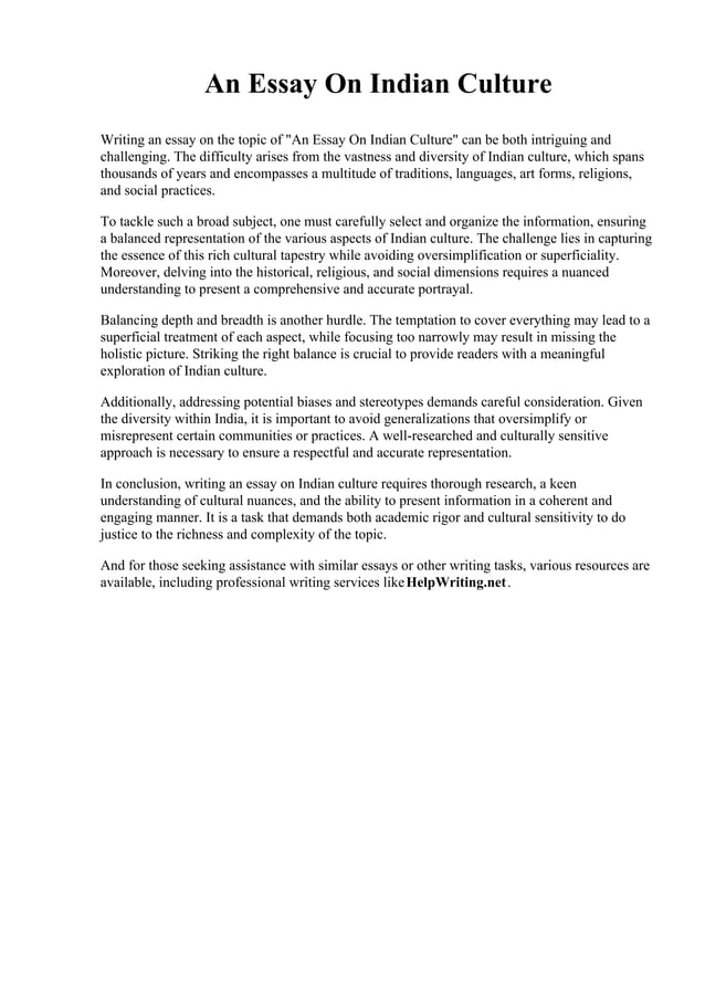 An Essay On Indian Culture.pdf