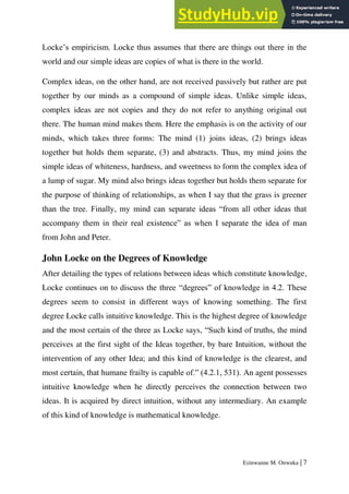 An Essay On John Locke | PDF