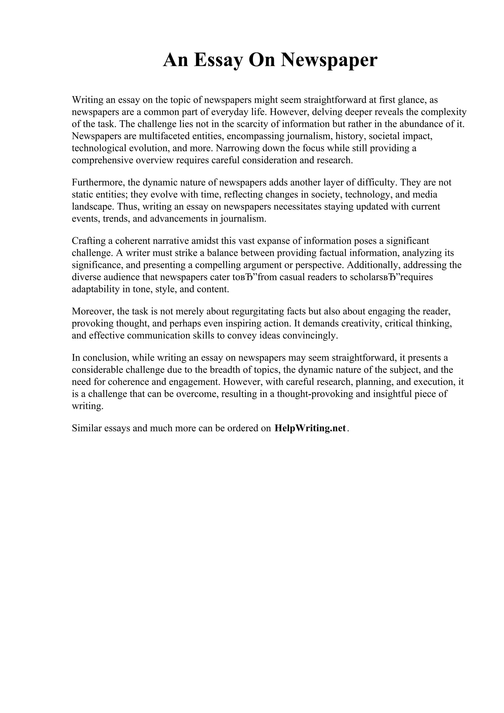 An Essay On Newspaper.pdf