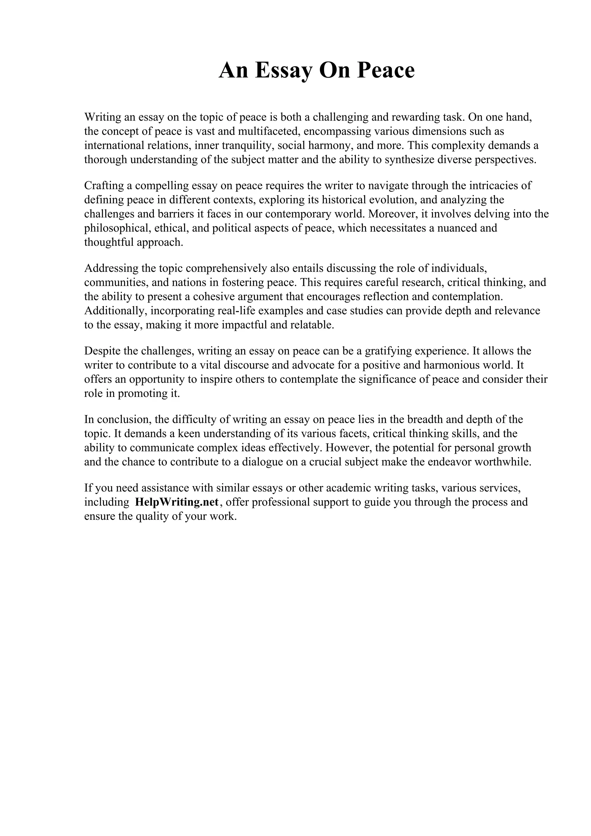 An Essay On Peace.pdf