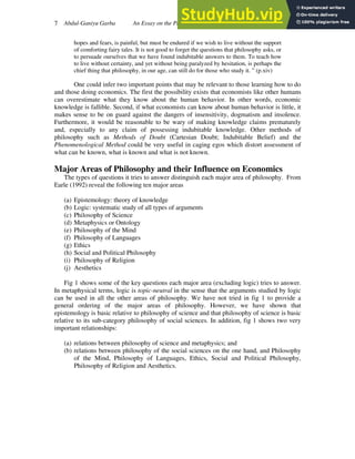 An Essay On The Philosophy And Methodology Of Economics | PDF
