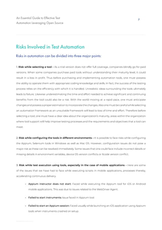 An Essential Guide to Effective Test Automation Leveraging Open Source ...