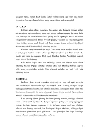 Anestesi inhalasi | DOCX