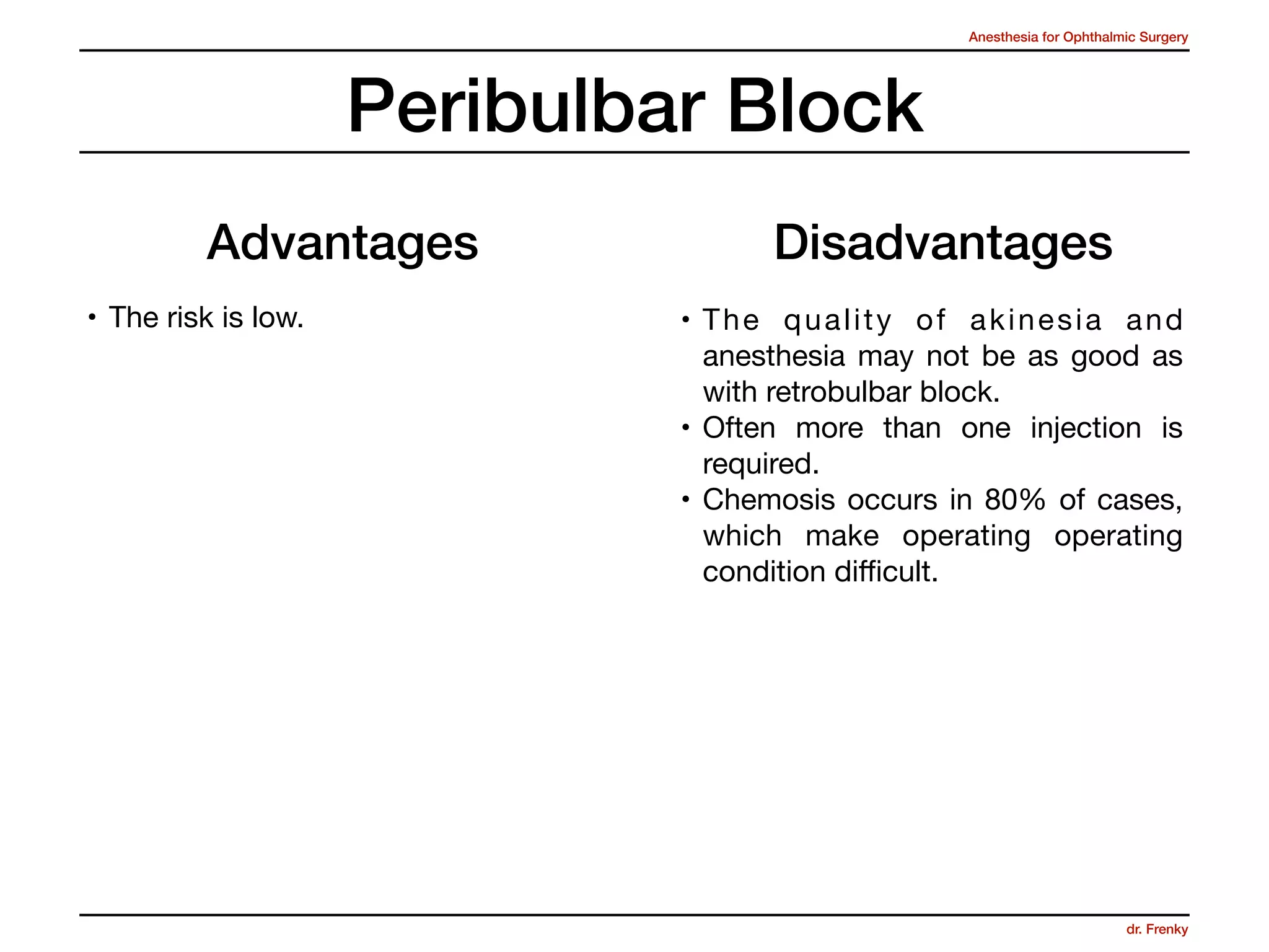 Anesthesia for Ophthalmic Surgery | PDF