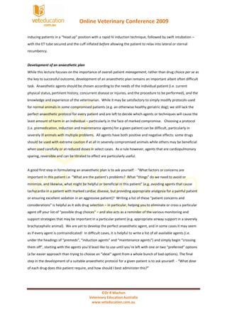 Anestesia pacientes criticos - urgencias | PDF