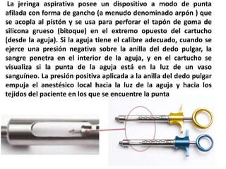 ANESTESIA EN ODONTOLOGIA, JERINGAS | PPTX