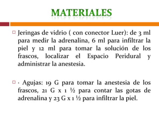 Anestesia raquídea y peridural | PPT