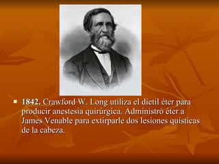 Historia de la Anestesia | PPT