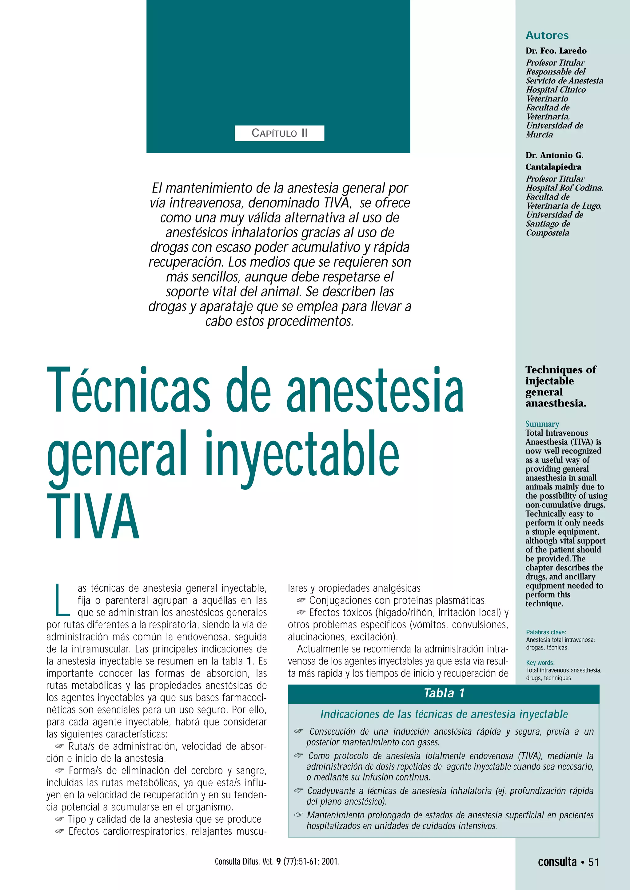 Anestesia tiva | PDF
