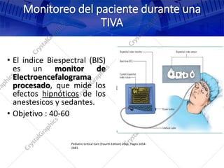 Anestesia total intravenosa (TIVA) | PPTX