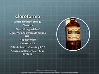 Anestésicos generales | PPTX
