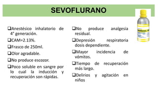 Anestesicos inhalatorios | PPTX