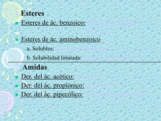 Anestesicos locales | PPTX