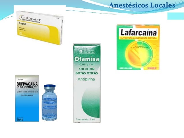 Anestesicos locales