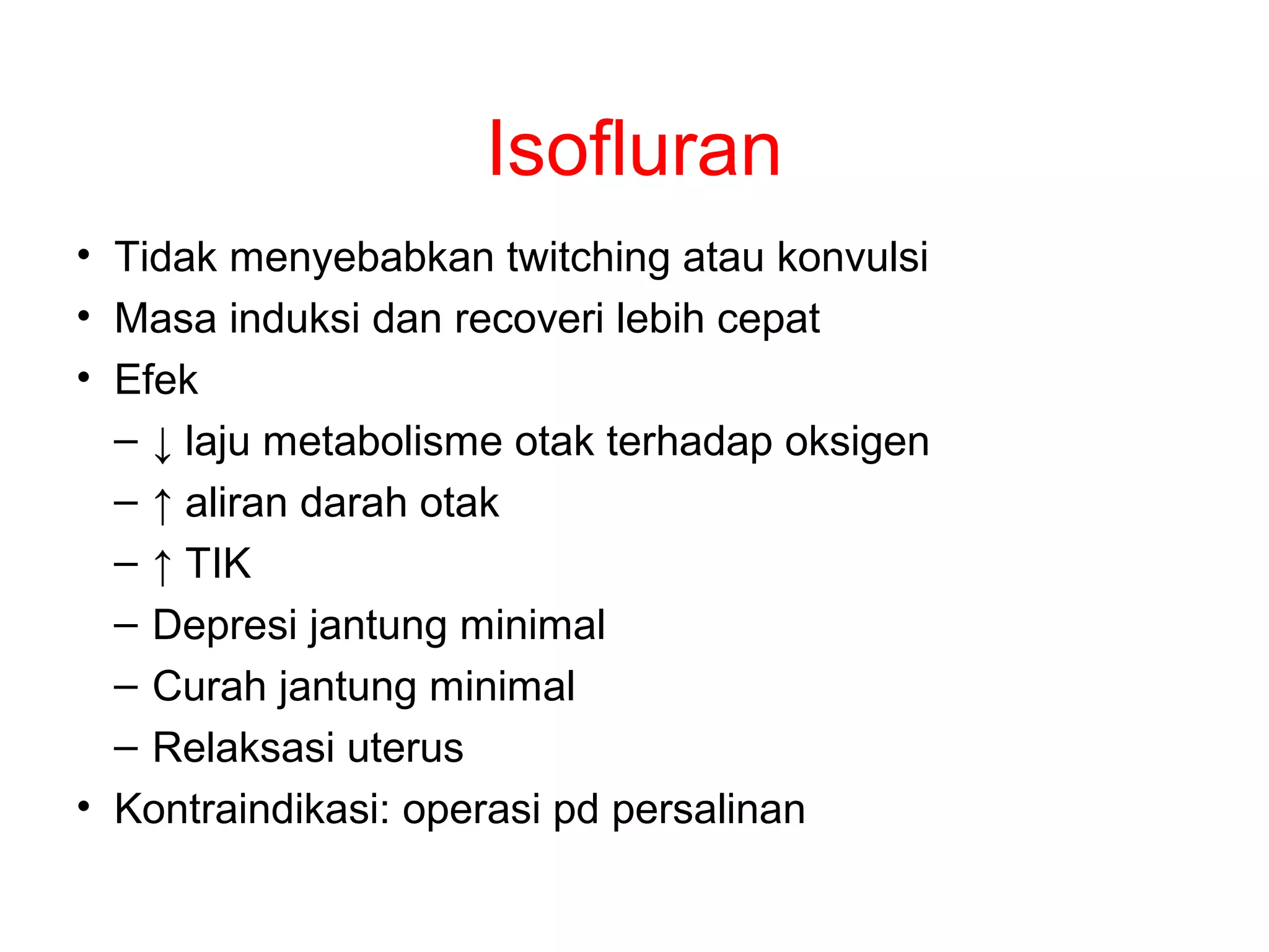 Anestesi inhalasi | PPT