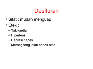 Anestesi inhalasi | PPT