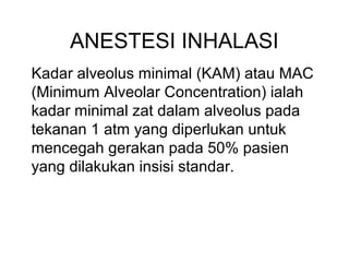 Anestesi inhalasi | PPT