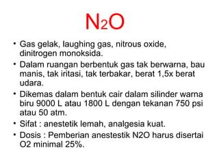 Anestesi inhalasi | PPT