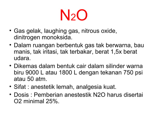 Anestesi inhalasi | PPT