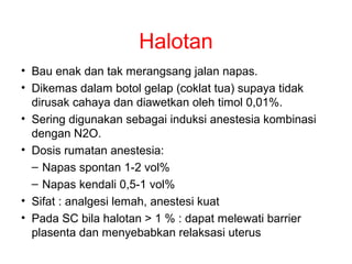 Anestesi inhalasi | PPT