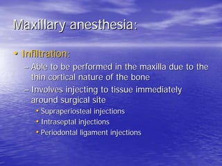 Dental Anesthesia | PDF