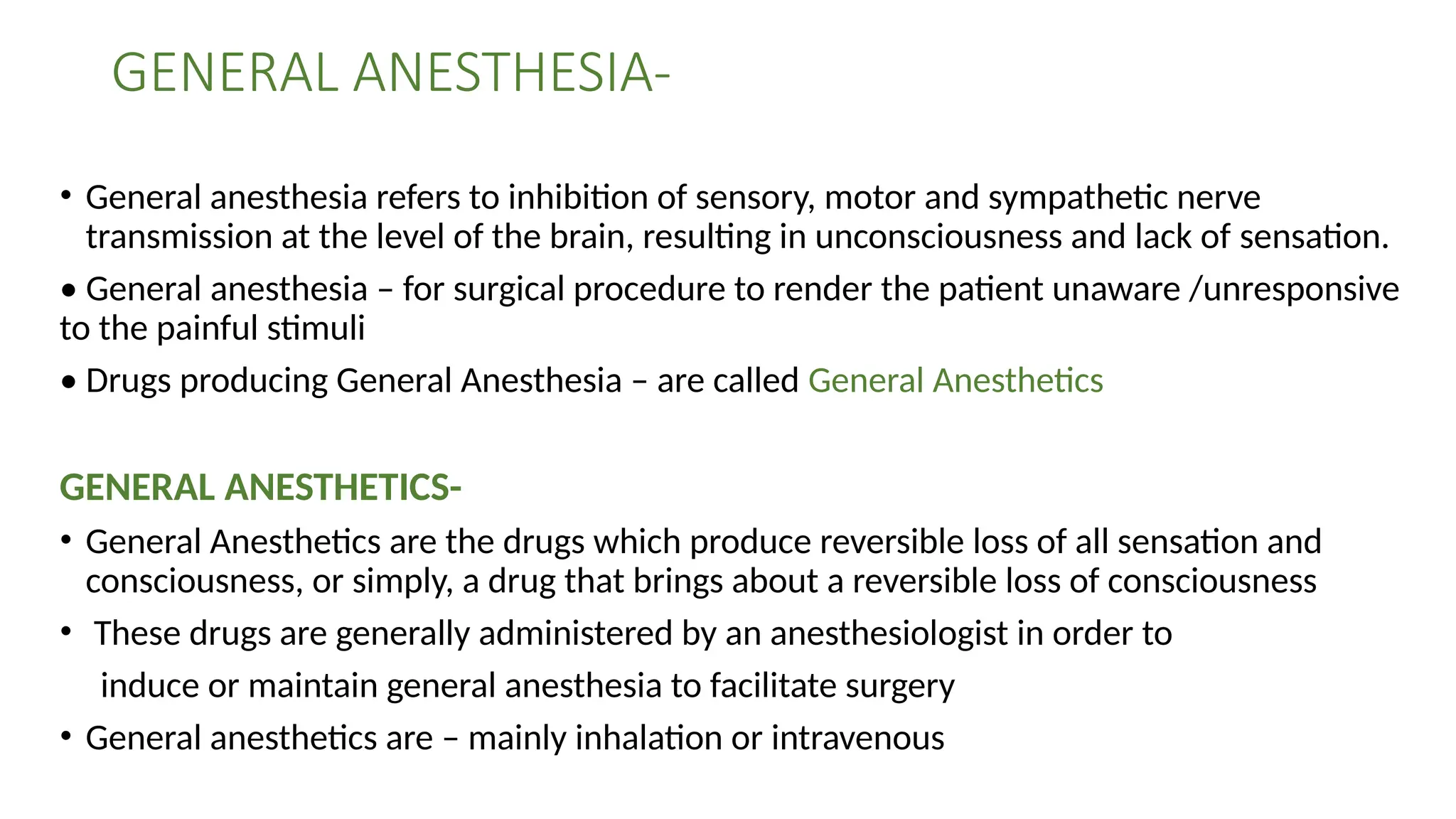 Comprehensive Guide to Anesthesia: Types, Techniques, and Applications ...