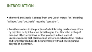 Comprehensive Guide to Anesthesia: Types, Techniques, and Applications ...