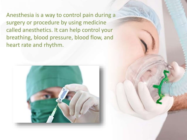 Anesthesia | PPTX | First Aid | Injuries