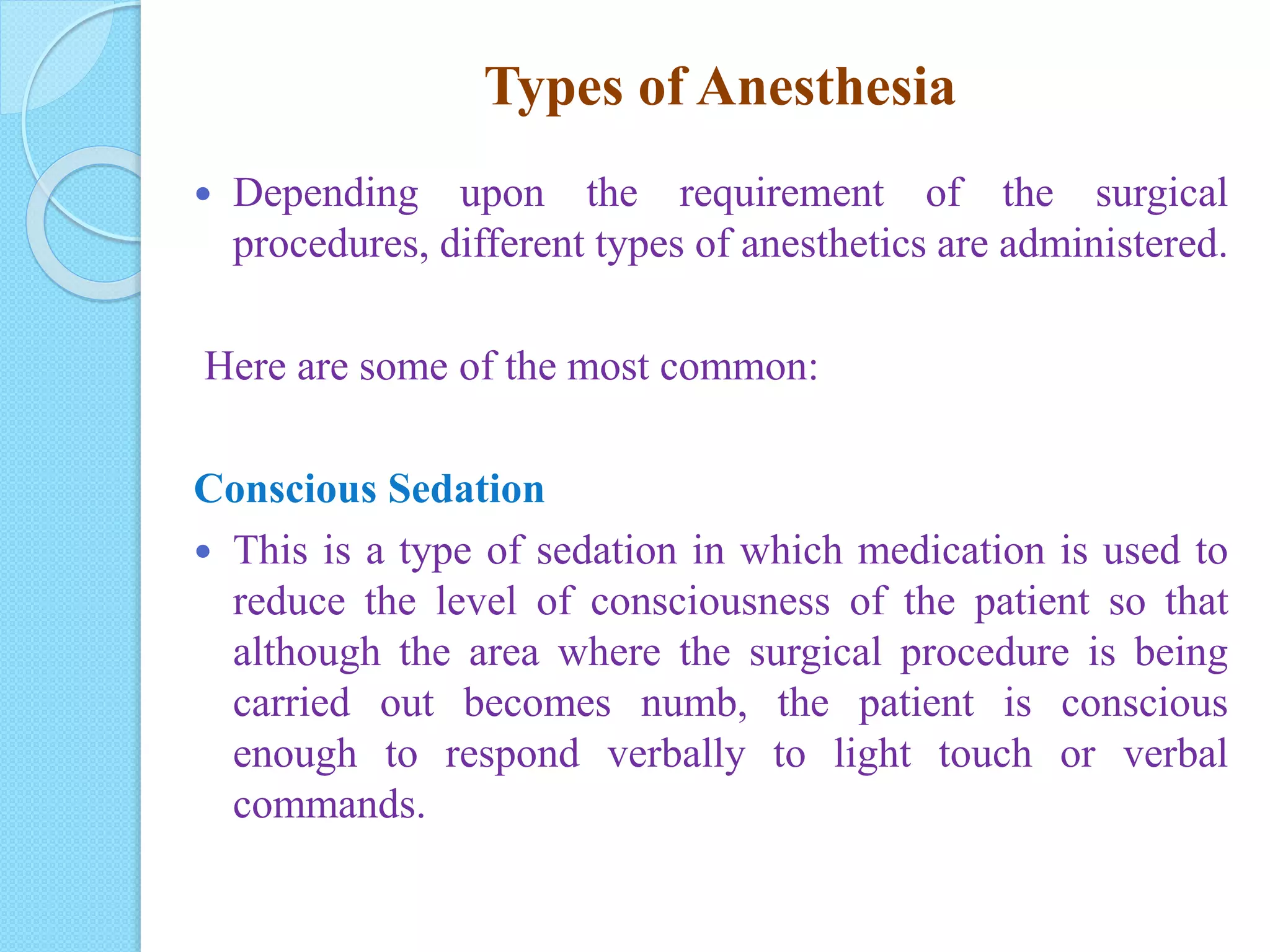 Anesthesia | PPT